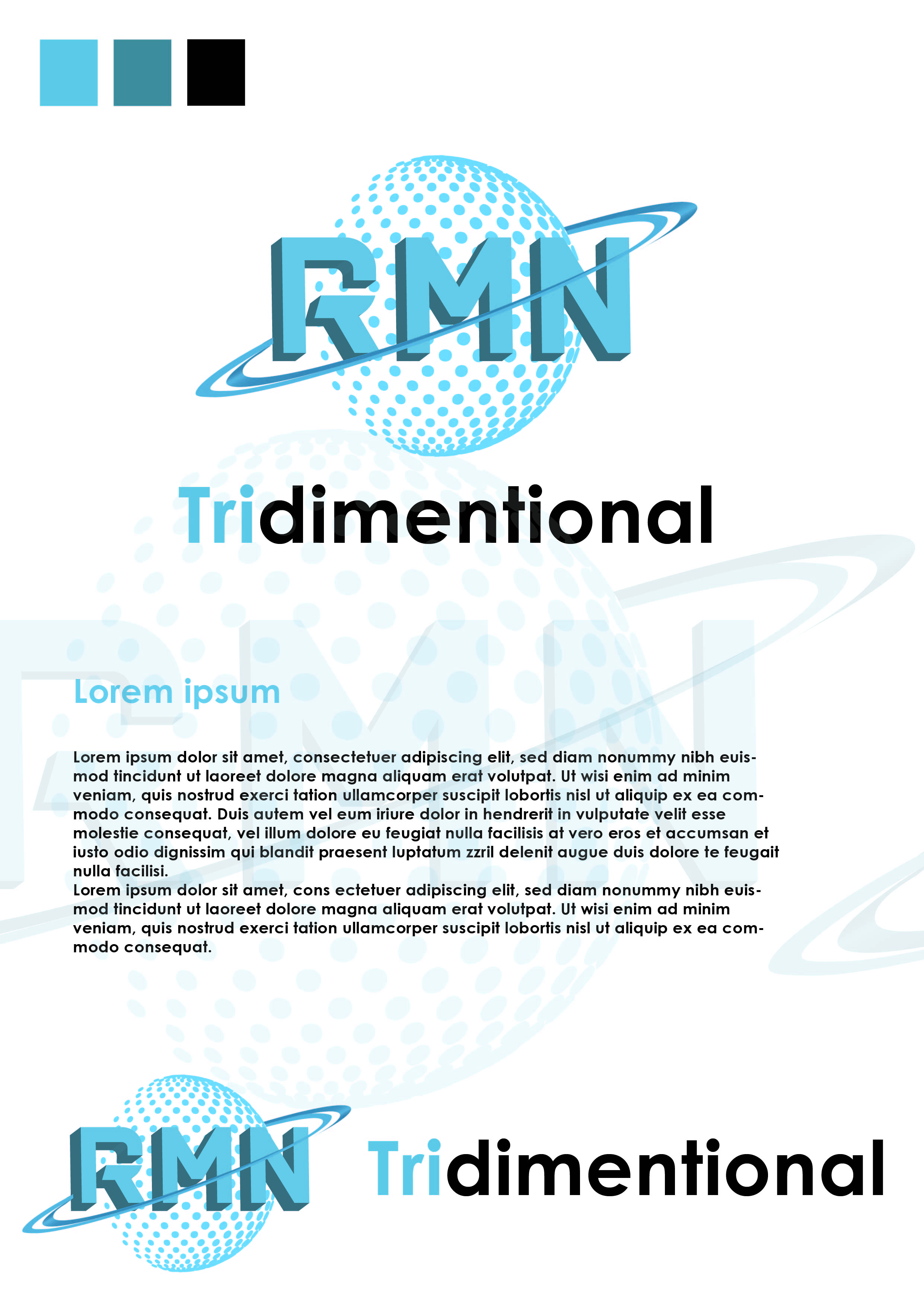 Elegant, Playful, Industry Logo Design for RMN Tridimensional by Arctic ...