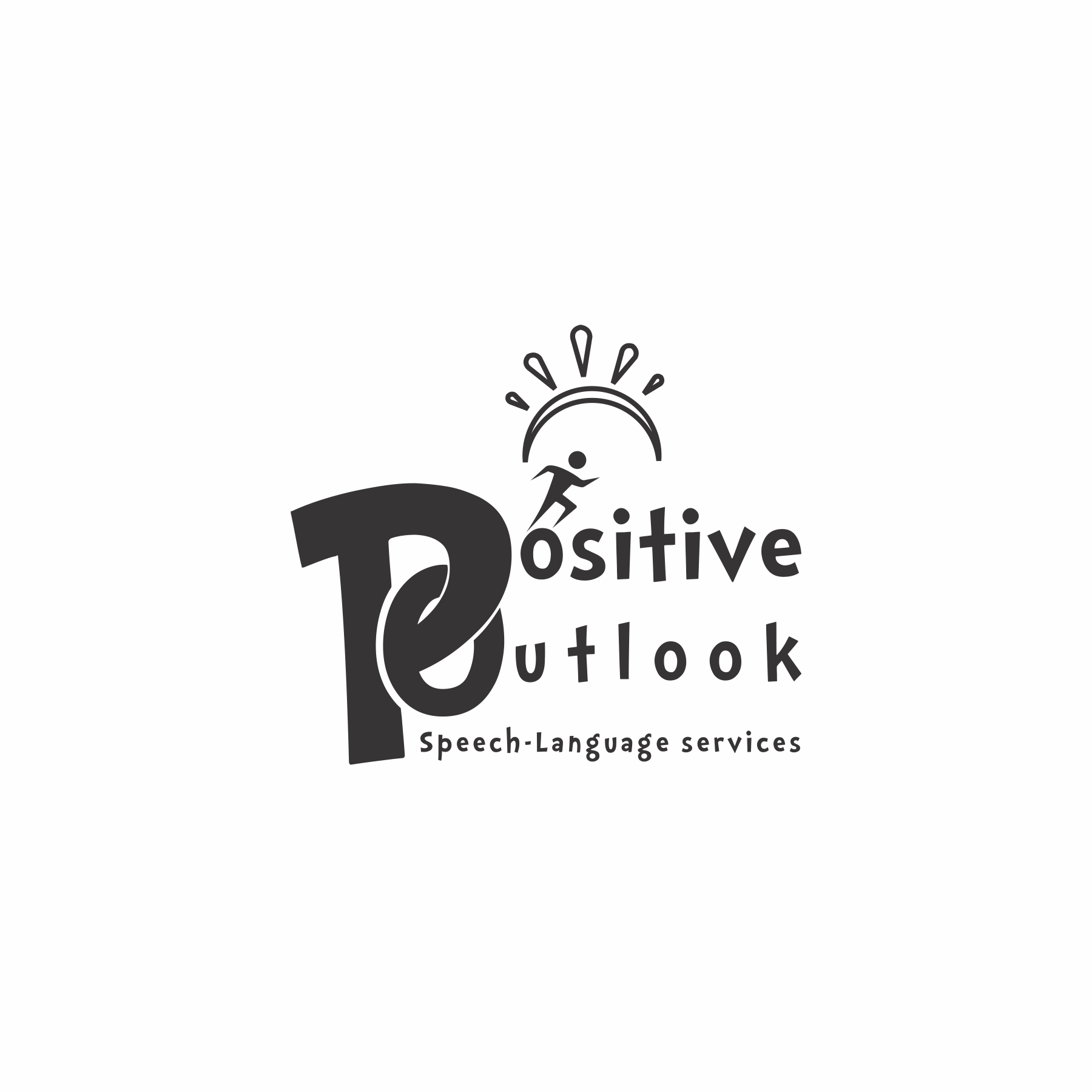 Logo Design for Positive Outlook- Speech-Language services by debdesign ...