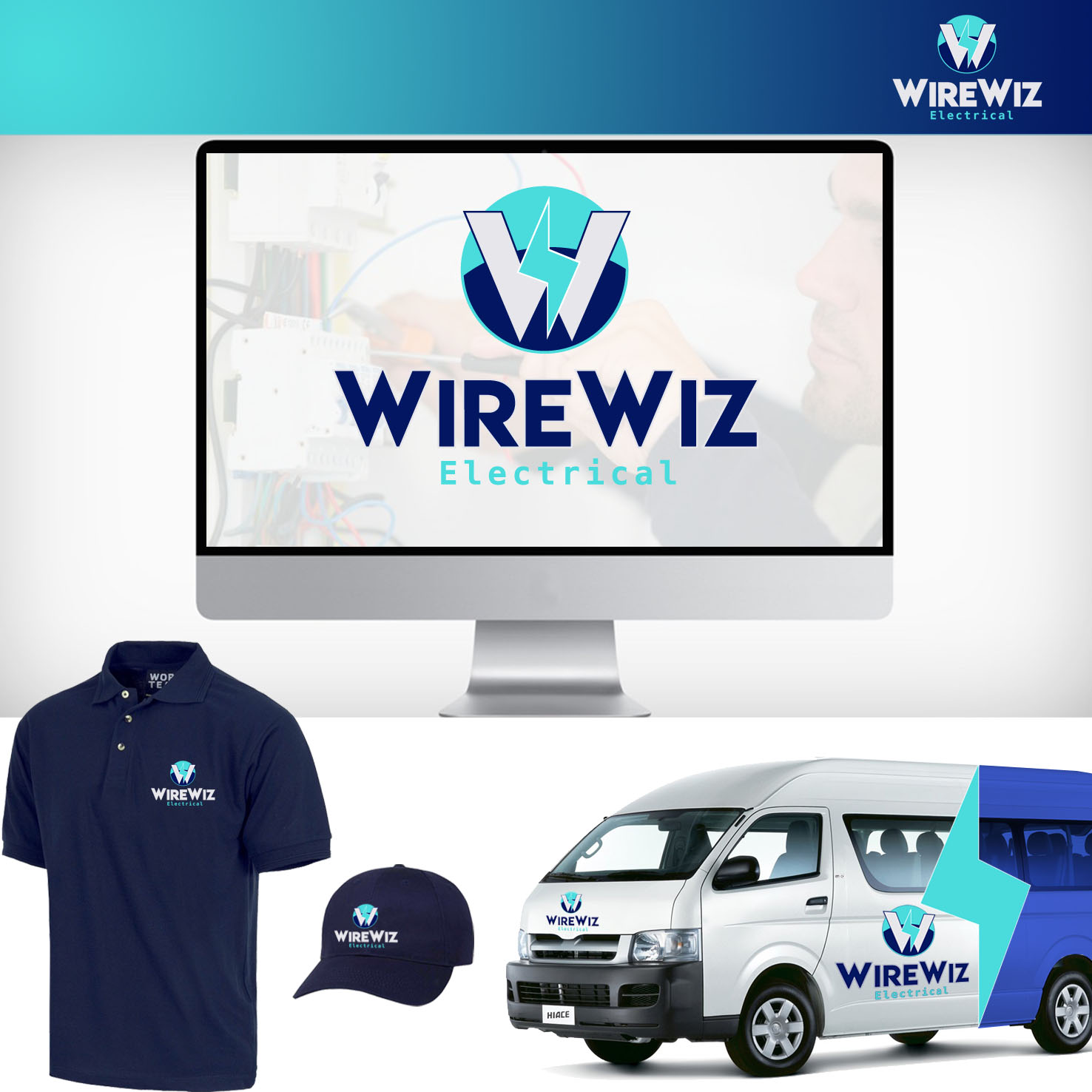 Elegant, Playful Logo Design for Wire Wiz Electrical by Homgraf Taller ...