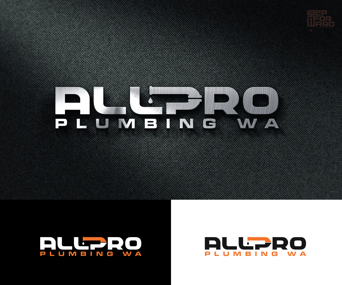 Elegant, Playful, Plumbing Logo Design for ALLPRO PLUMBING WA by step ...