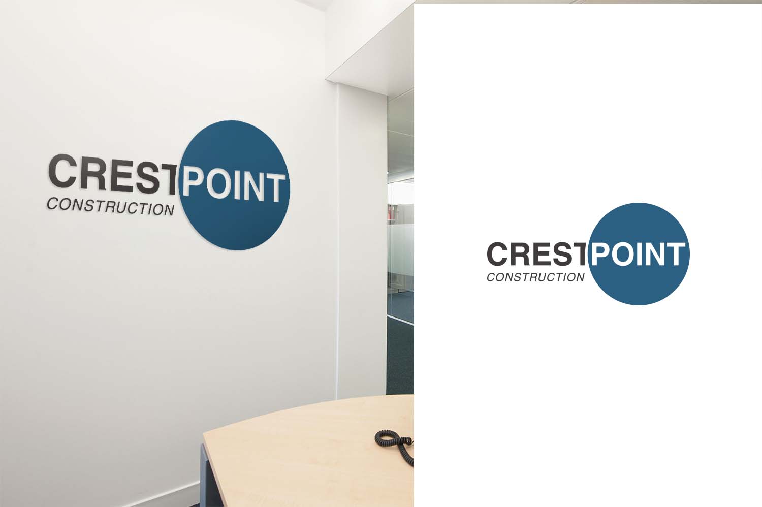 Upmarket, Professional, Construction Company Logo Design for Crestpoint ...