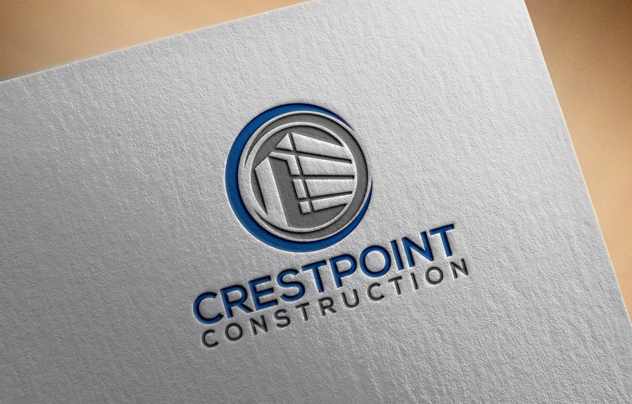 Upmarket, Professional, Construction Company Logo Design for Crestpoint ...