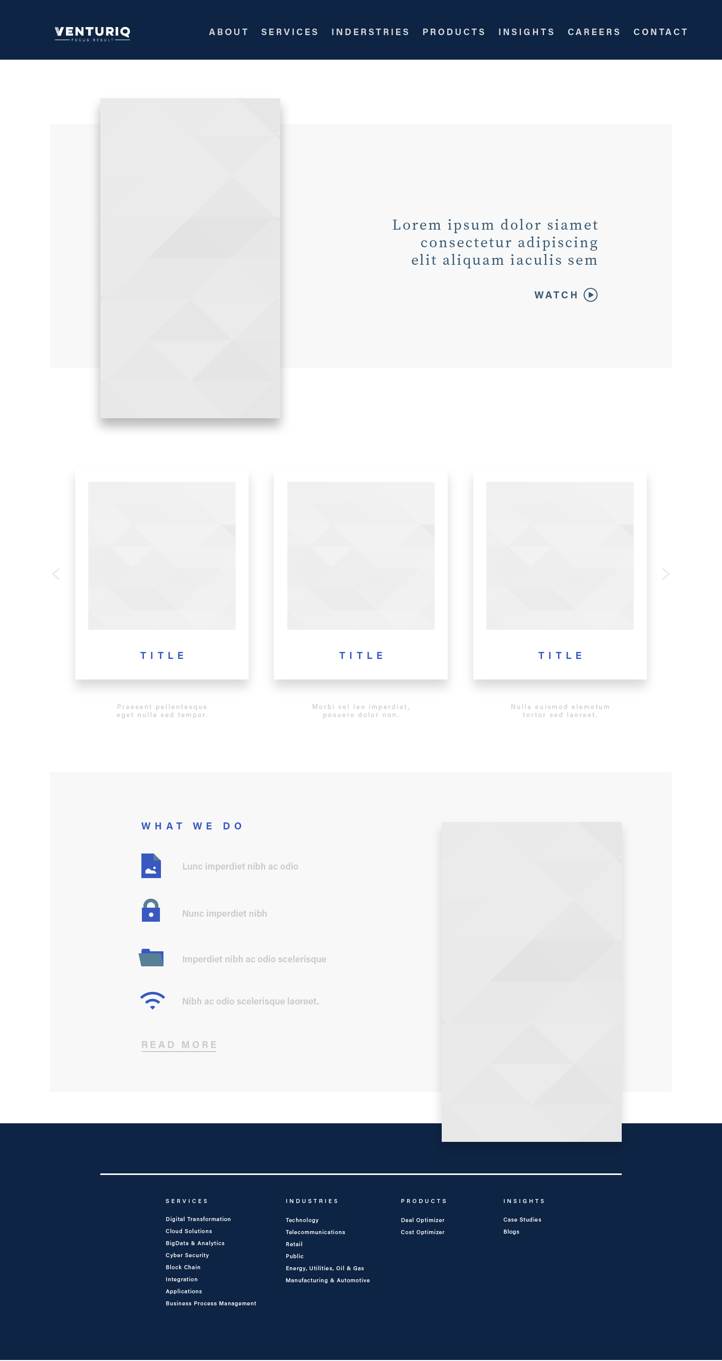 Modern, Professional, Information Technology Web Design for a Company ...