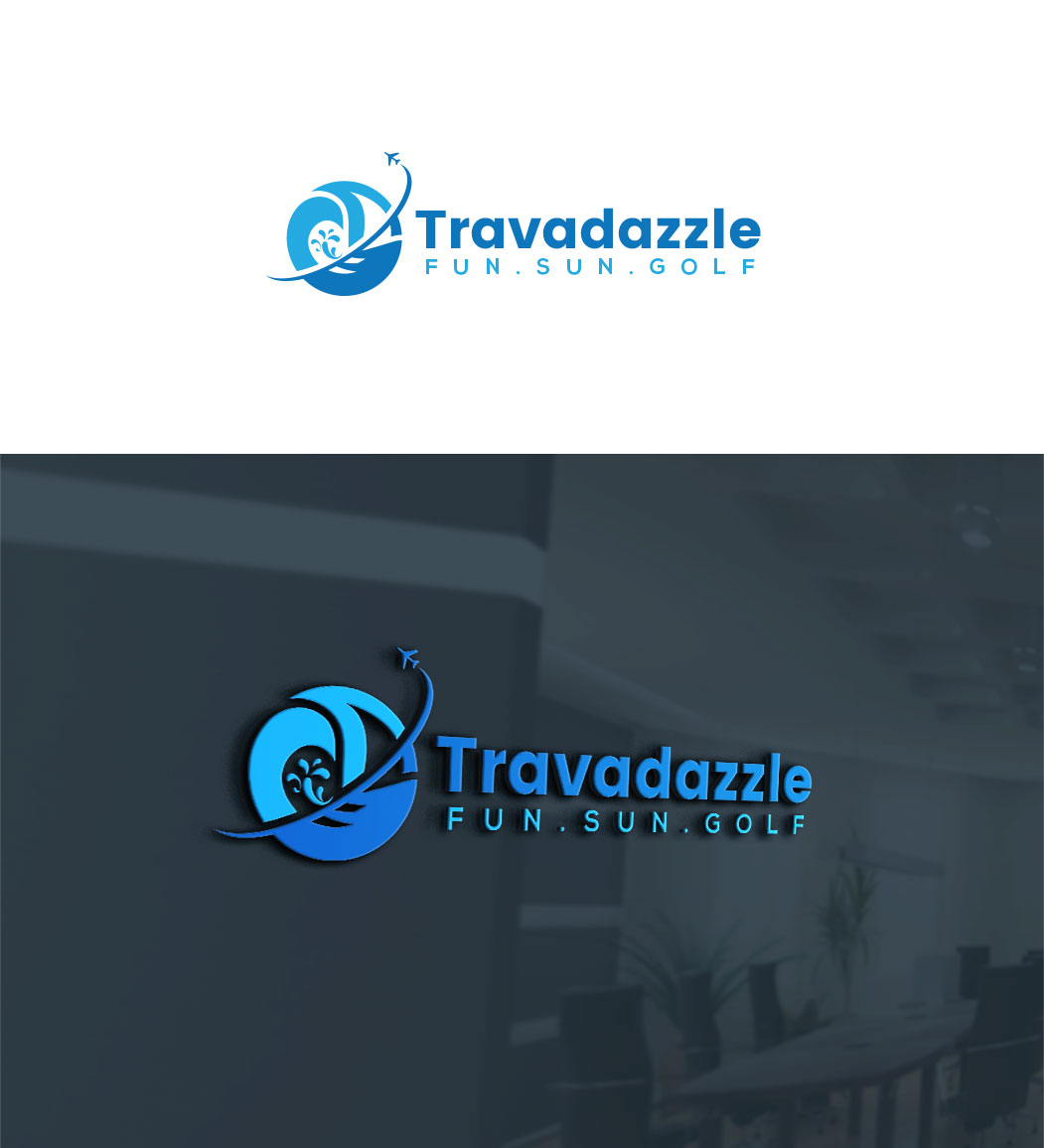 Playful, Bold, Travel Agent Logo Design for Travadazzle. fun.sun.golf ...