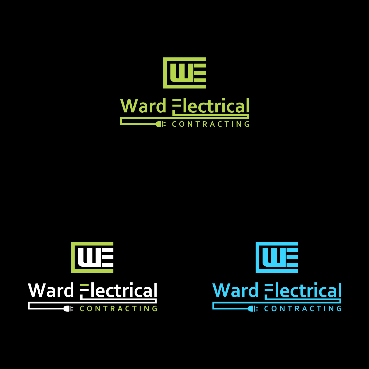 Modern, Masculine, Electrician Logo Design for Ward Electrical ...