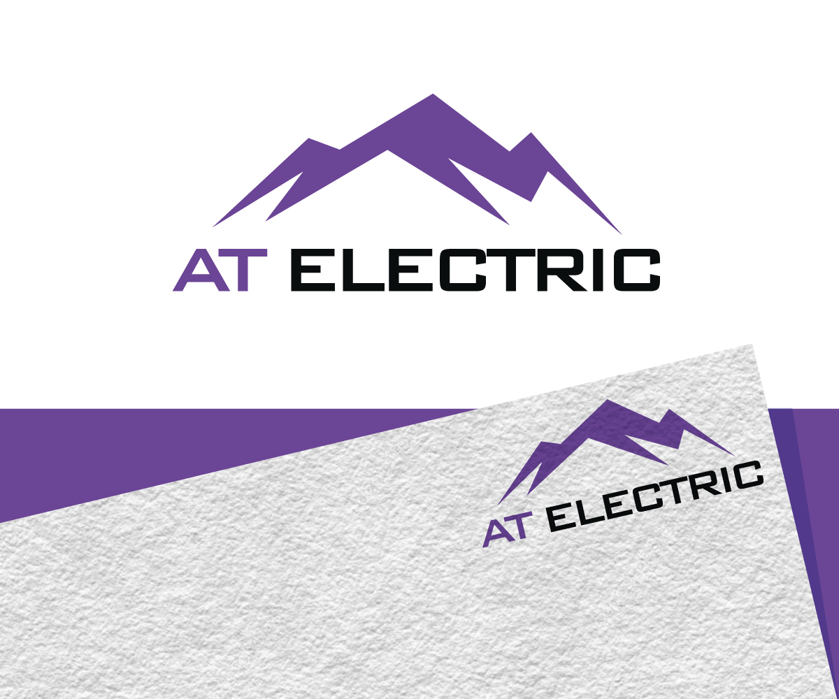 Elegant, Playful, Electric Company Logo Design for AT Electric, LLC or ...