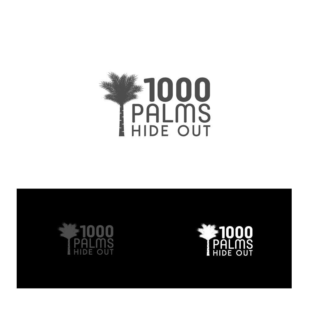 Elegant, Playful Logo Design for 1000 Palms HideOut by michellefrances ...
