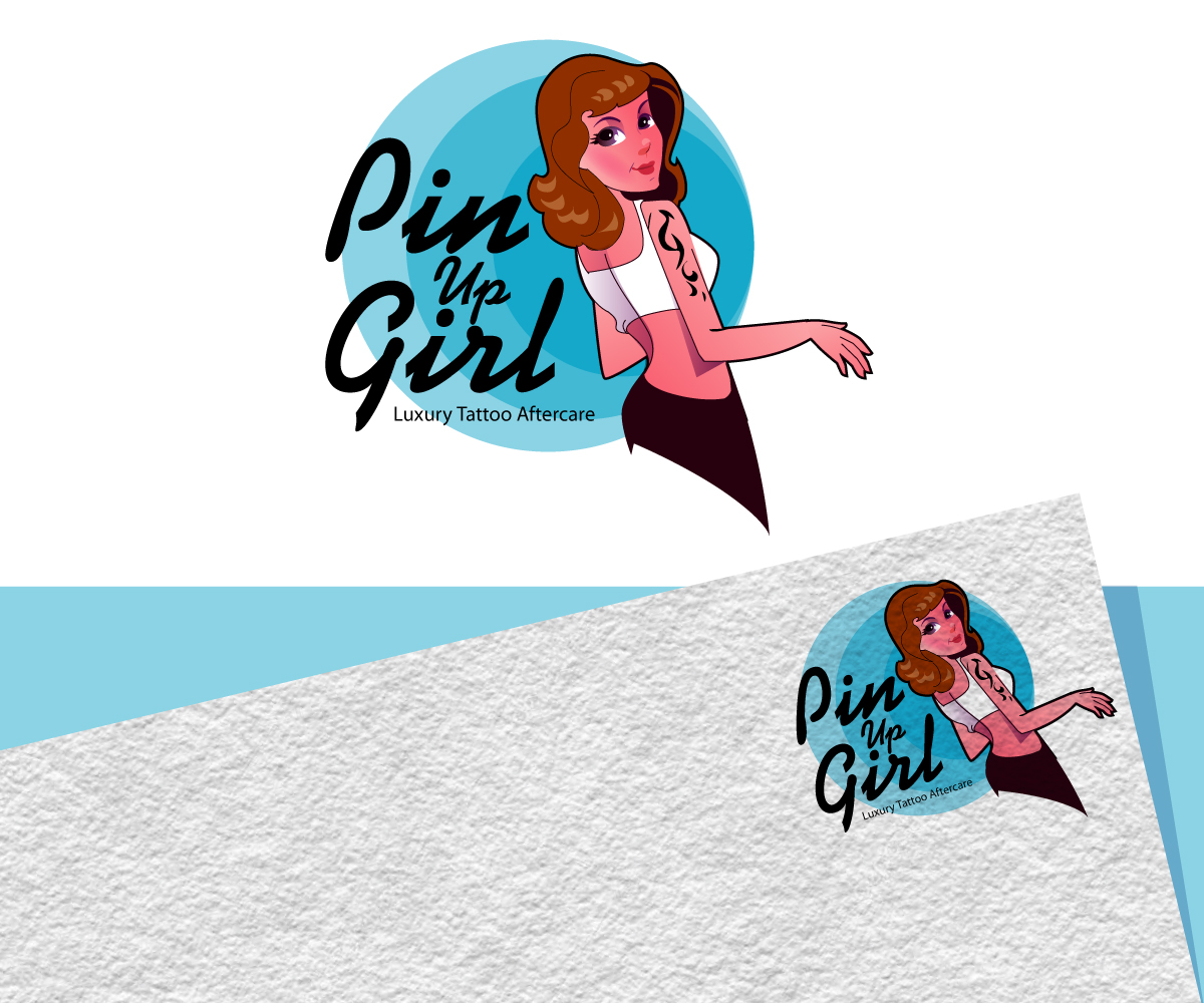 Elegant, Playful Logo Design for "Pin Up Girl" Luxury Tattoo Aftercare ...