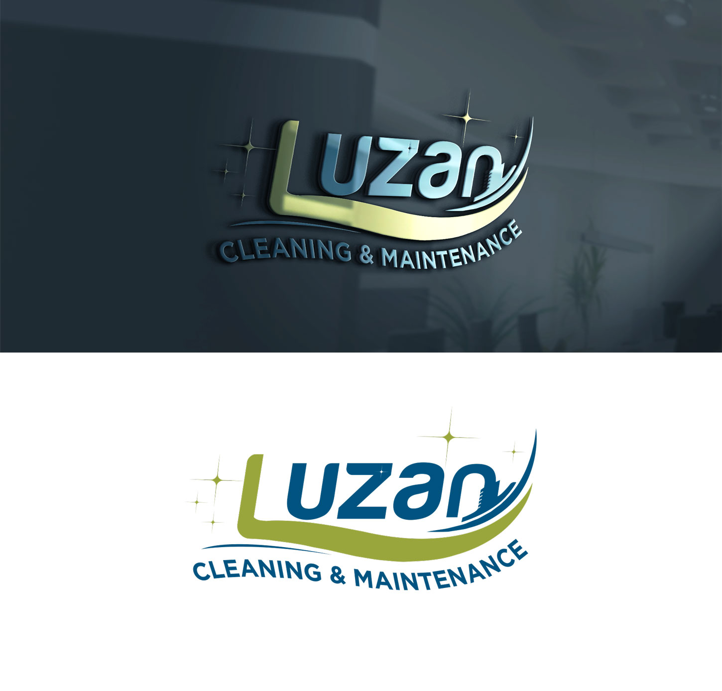 Logo Design for Luzan Cleaning & Maintenance by Mono.co | Design #22389598