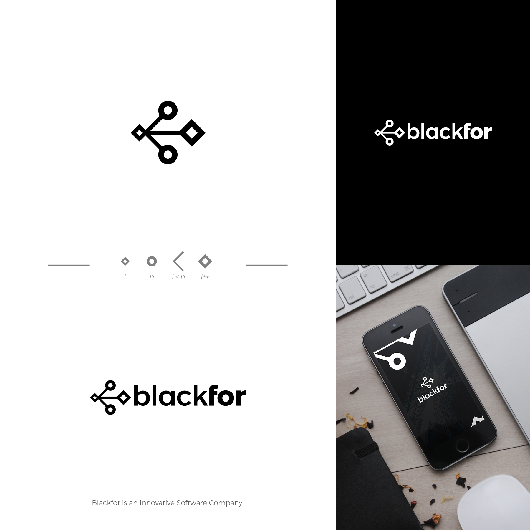 Modern, Elegant Logo Design for Blackfor by JohnM. | Design #22415299