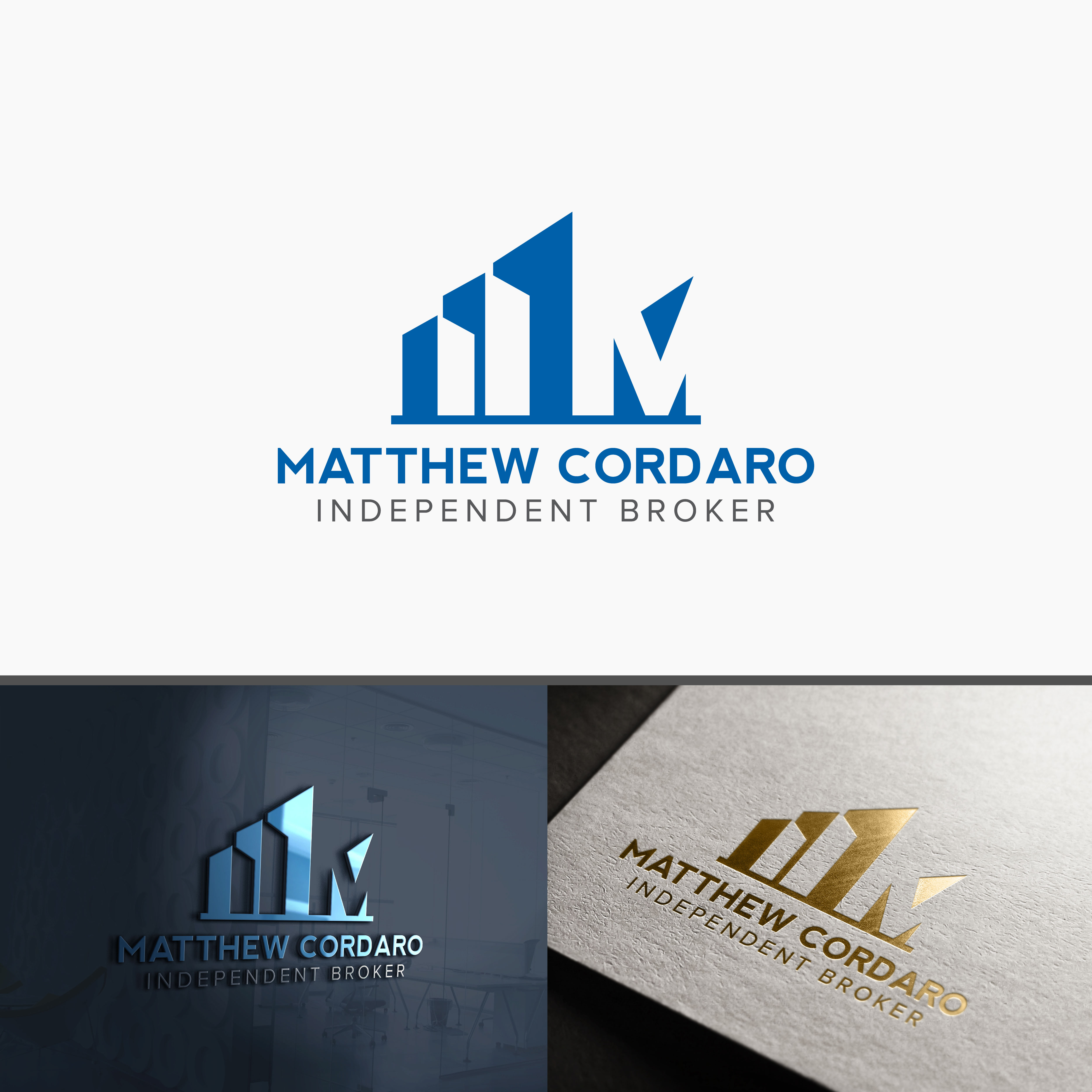 Elegant, Playful, Real Estate Agent Logo Design for Matthew Cordaro ...