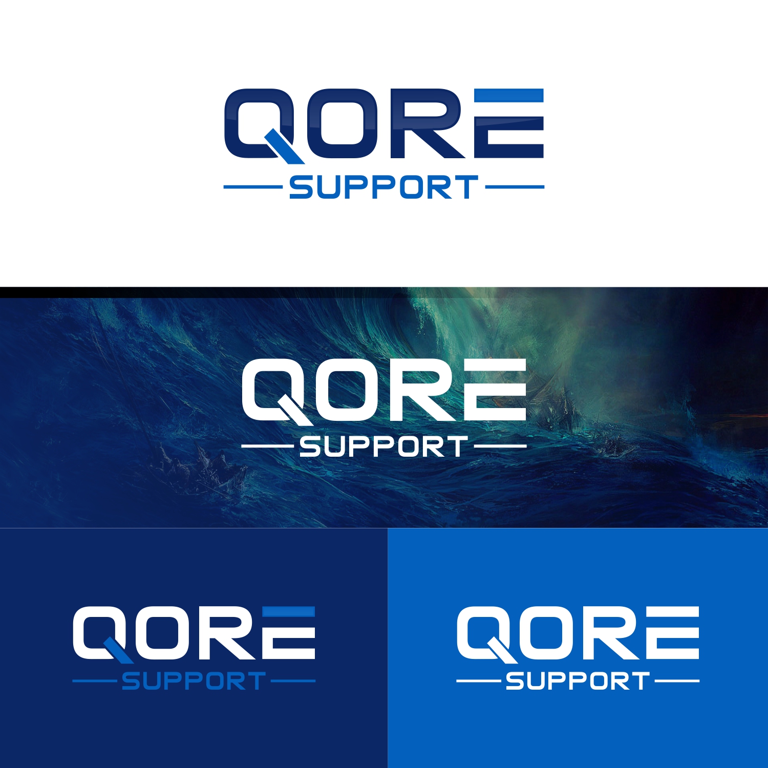Bold, Professional Logo Design for QORE Support by V Solutions | Design ...