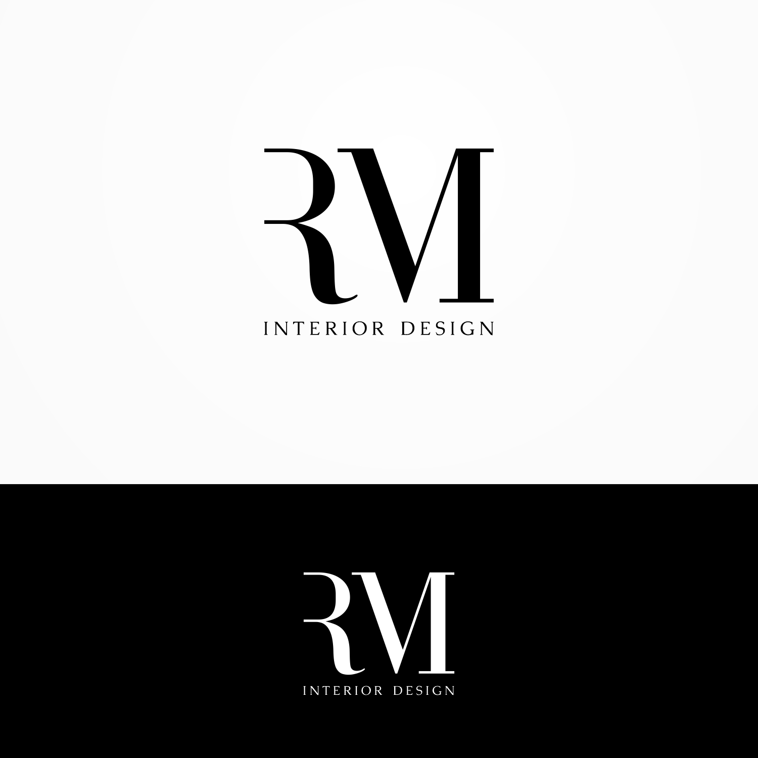 Serious, Modern, Interior Decoration Logo Design for RM Interior design ...