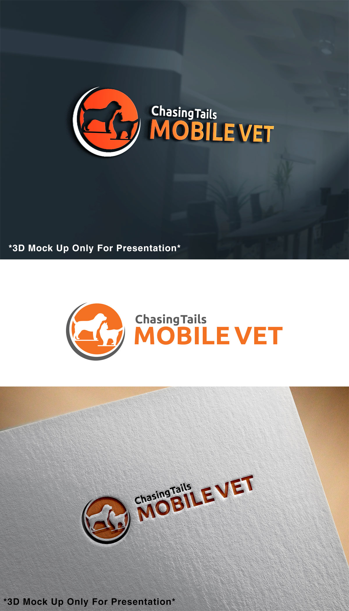 Playful, Modern, Veterinary Logo Design for Chasing Tails Mobile Vet by ...