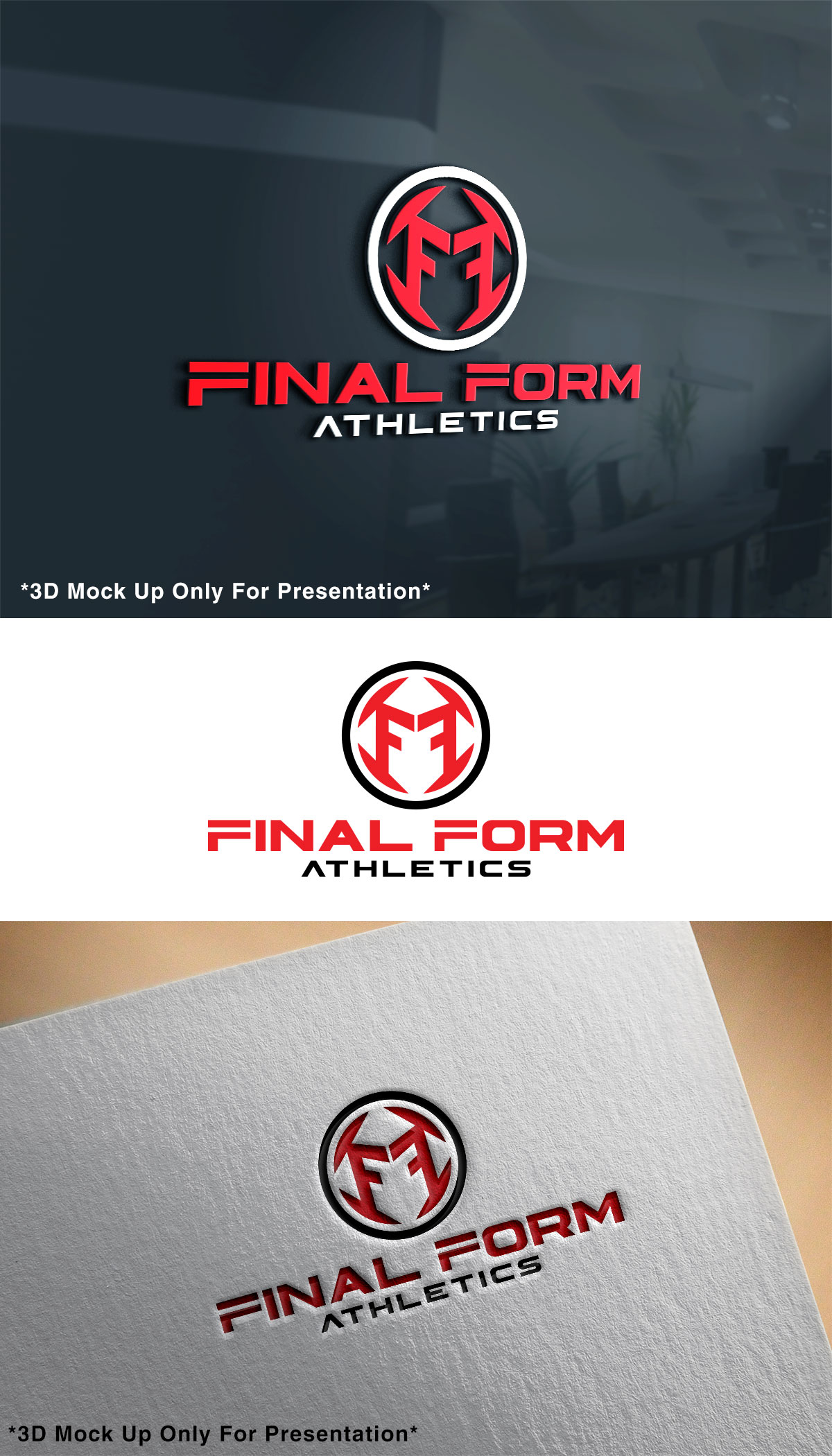 Serious, Modern Logo Design for Final Form Athletics by logograph ...