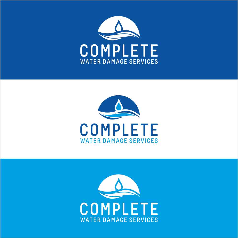 Logo Design for Complete Water Damage Services by ruzgarsdizayn ...