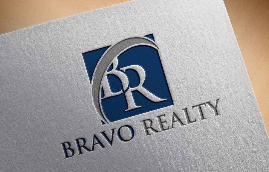 Bold, Masculine, Real Estate Logo Design for Bravo Realty by ...