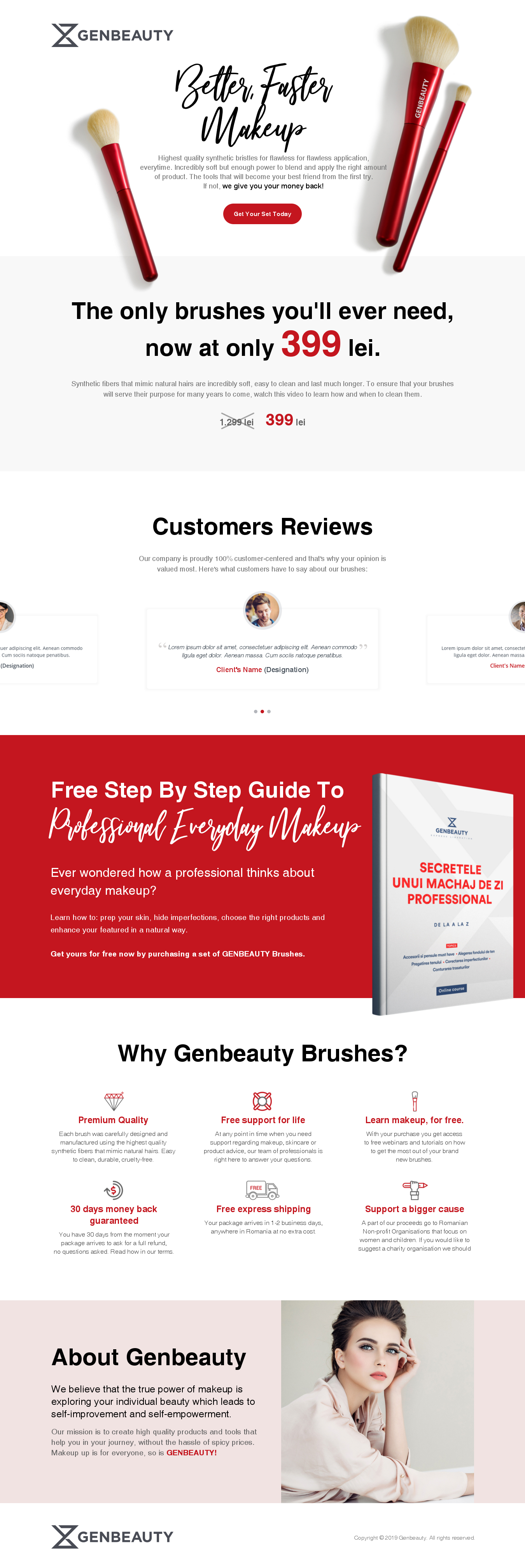 Modern, Professional, Makeup Web Design for a Company by Jay Design ...