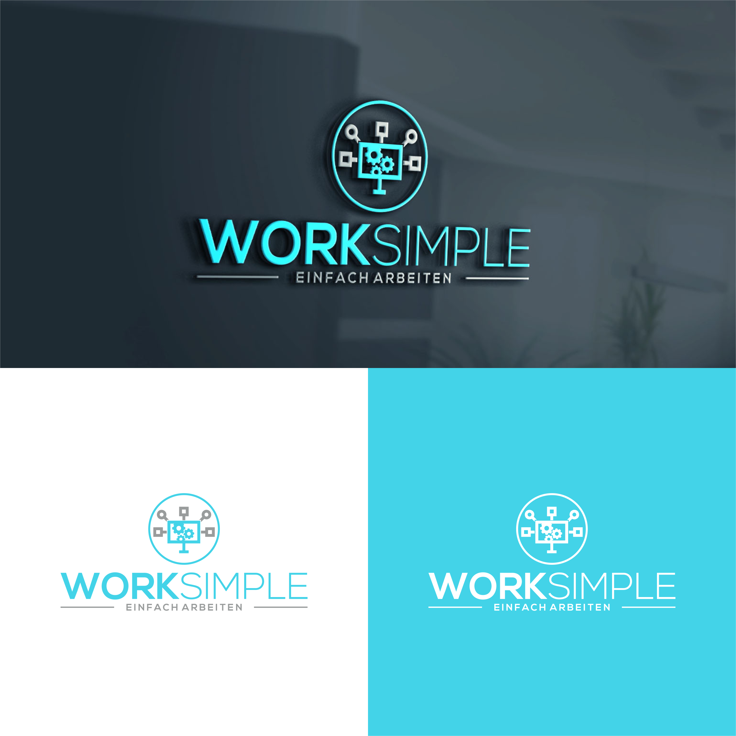 Serious, Modern, Information Technology Logo Design for WorkSimple ...