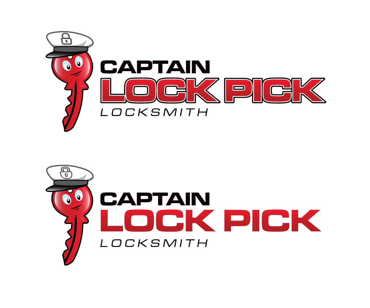 Serious, Modern, Locksmith Logo Design for Captain Lock Pick Locksmith ...