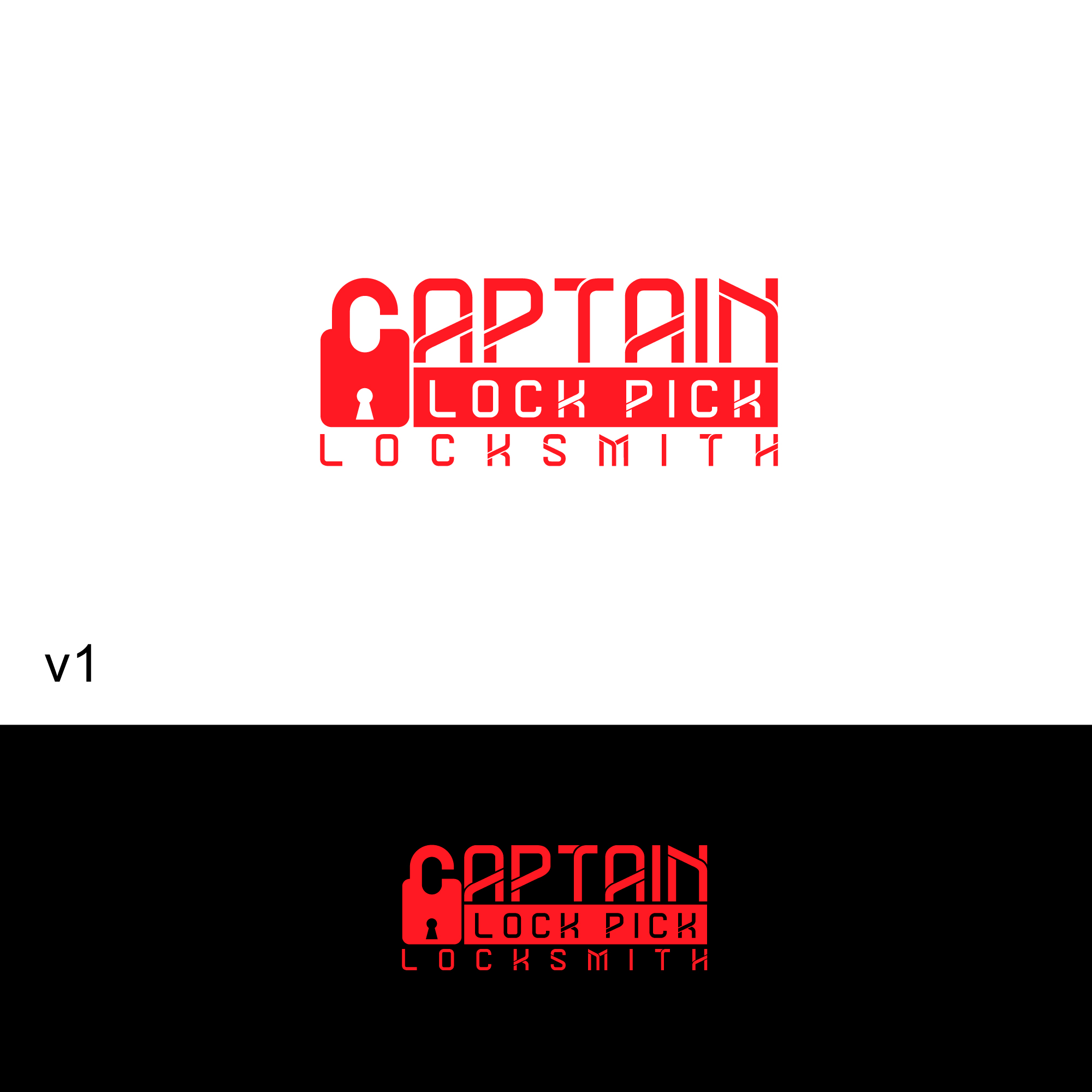 Serious, Modern, Locksmith Logo Design for Captain Lock Pick Locksmith ...