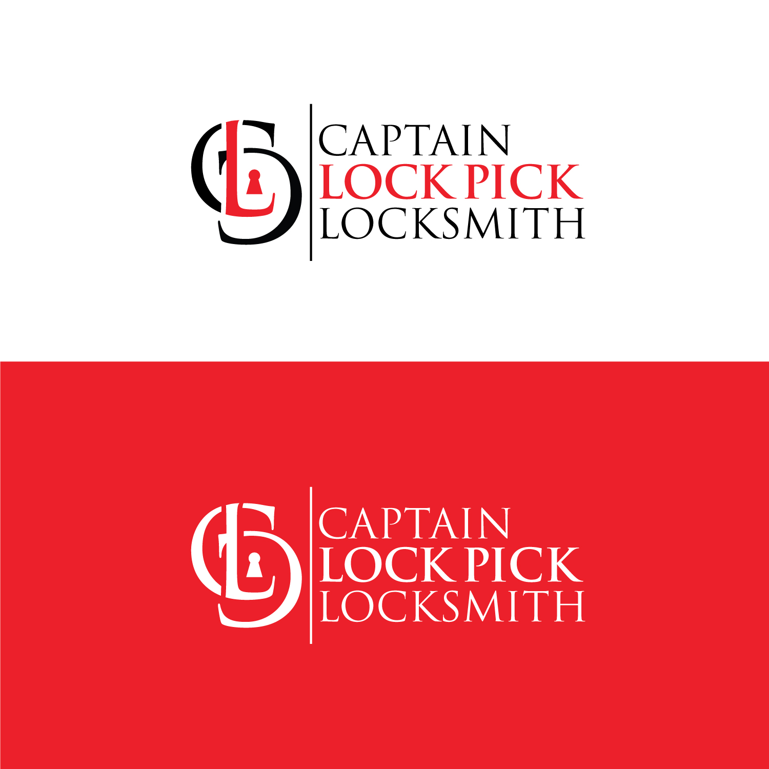 Serious, Modern, Locksmith Logo Design for Captain Lock Pick Locksmith ...