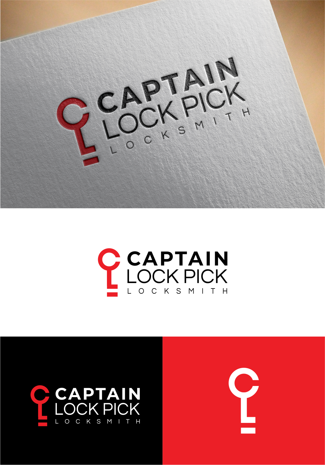 Serious, Modern, Locksmith Logo Design for Captain Lock Pick Locksmith ...