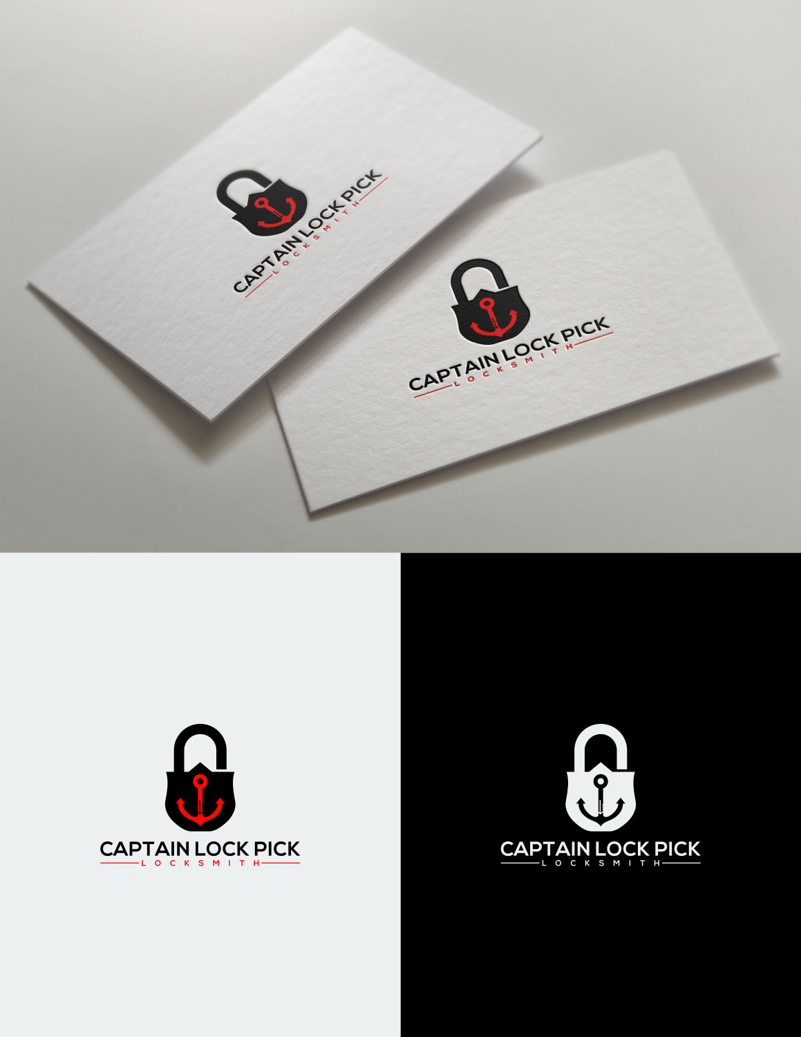 Serious, Modern, Locksmith Logo Design for Captain Lock Pick Locksmith ...