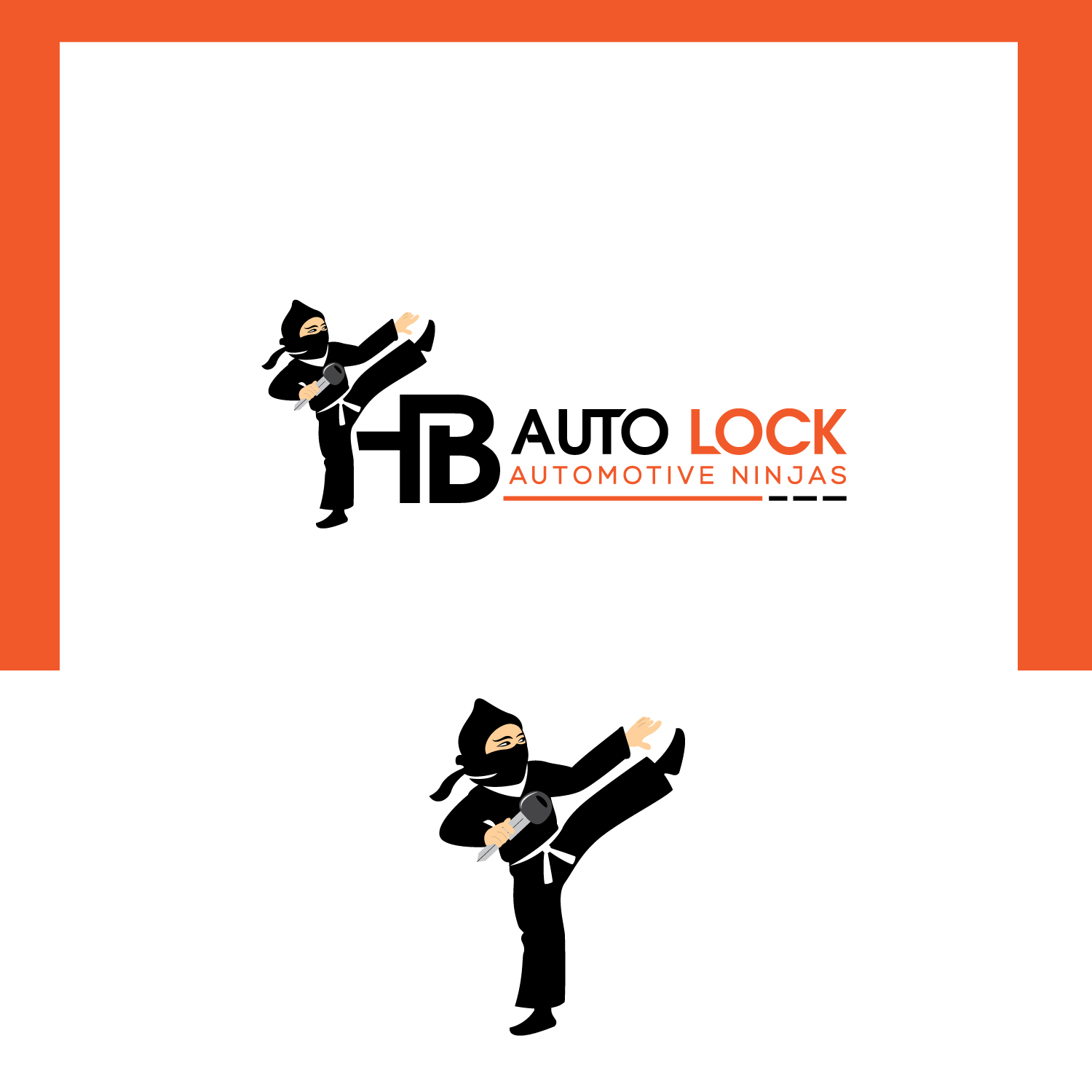 Bold, Masculine Logo Design for HB AUTO LOCK"(large and all caps please ...