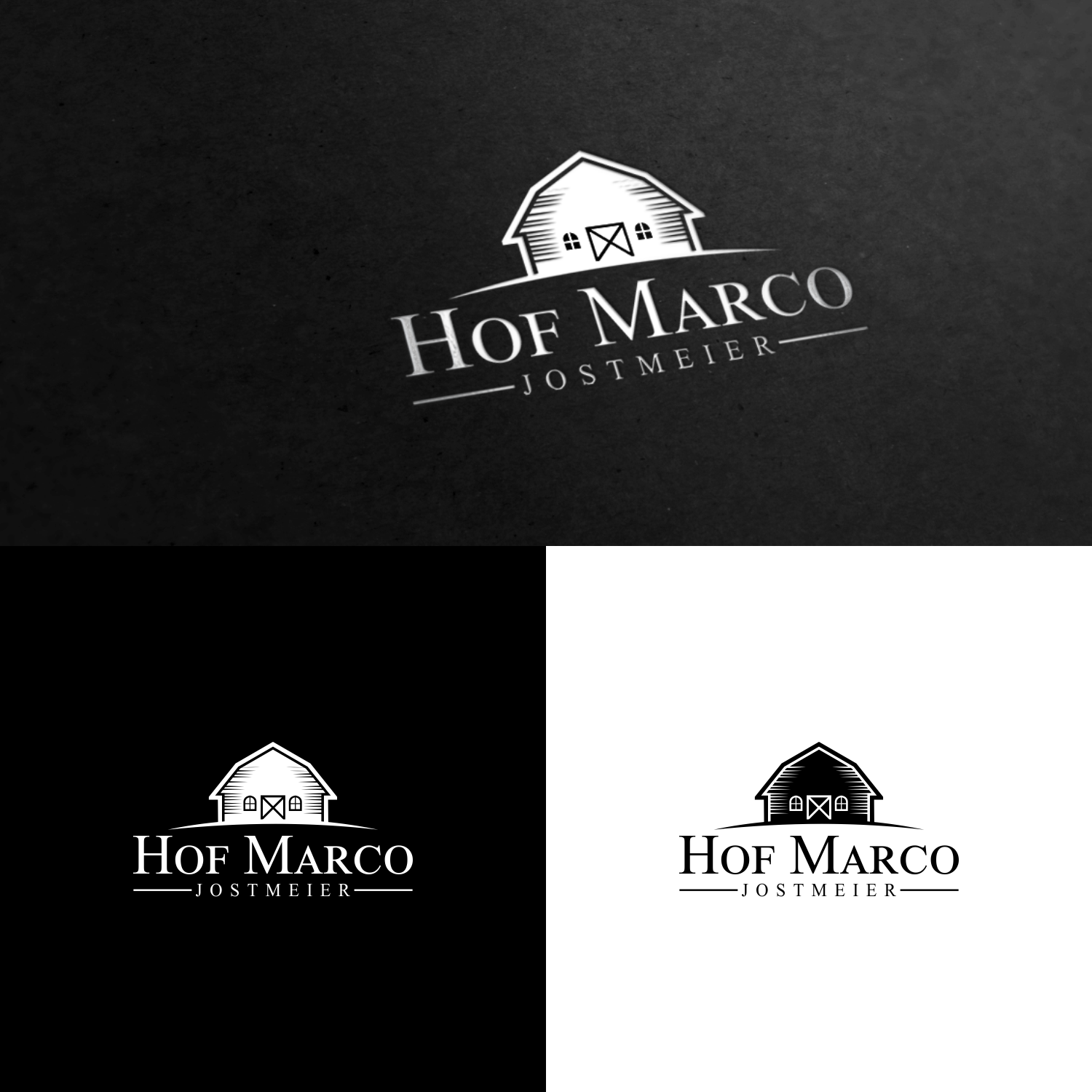 Modern, Elegant Logo Design for Hof Marco Jostmeier by sinau_nggambar ...