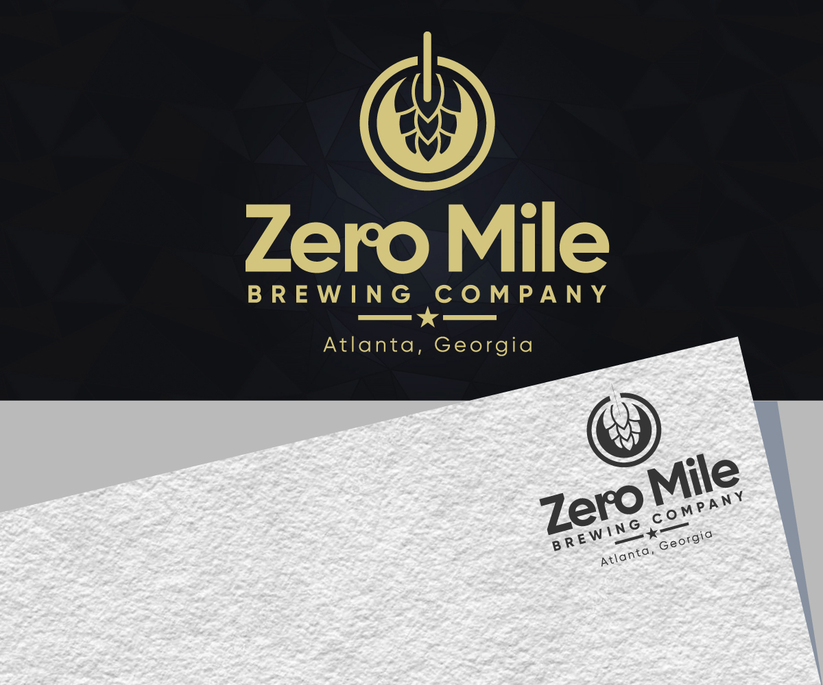 Bold, Serious Logo Design for Zero Mile Brewing Company by Jay Design ...