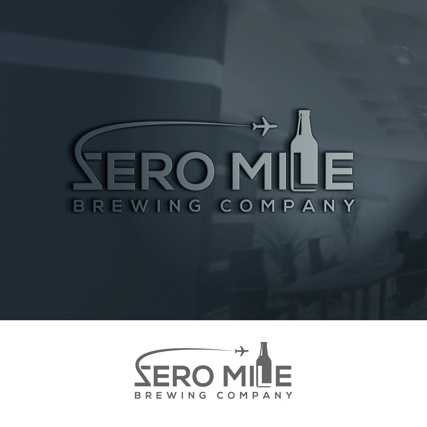 Bold, Serious Logo Design for Zero Mile Brewing Company by Mongsh ...
