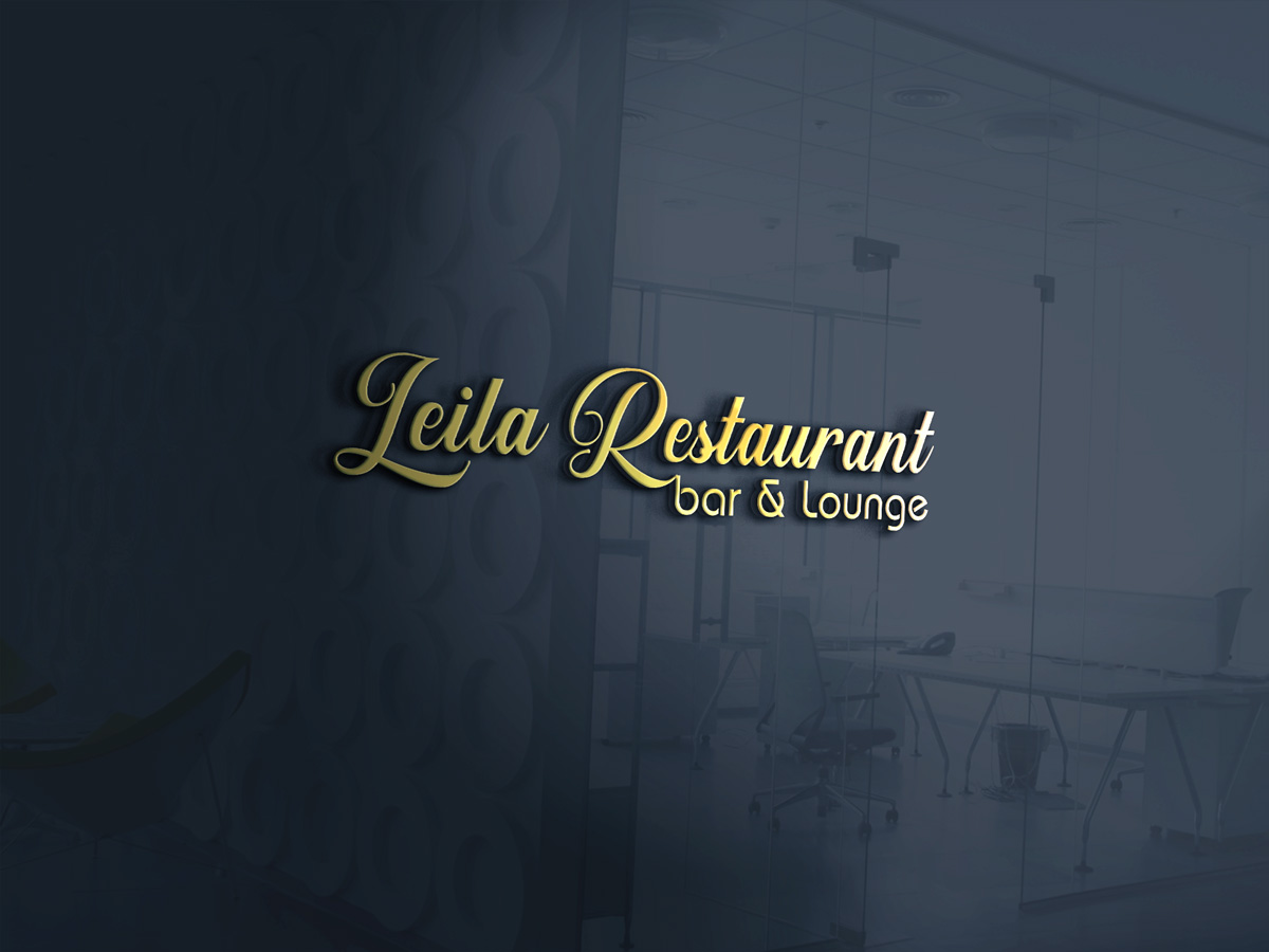 Elegant, Playful Logo Design for Leila Restaurant bar & Lounge by Sim ...