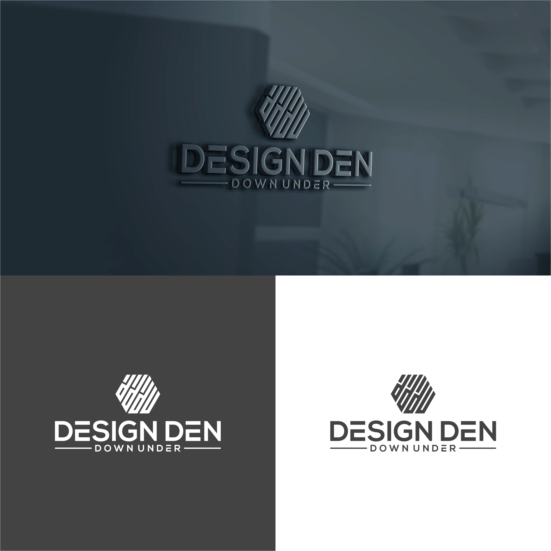 Elegant, Modern, Interior Design Logo Design for Design Den Down Under ...
