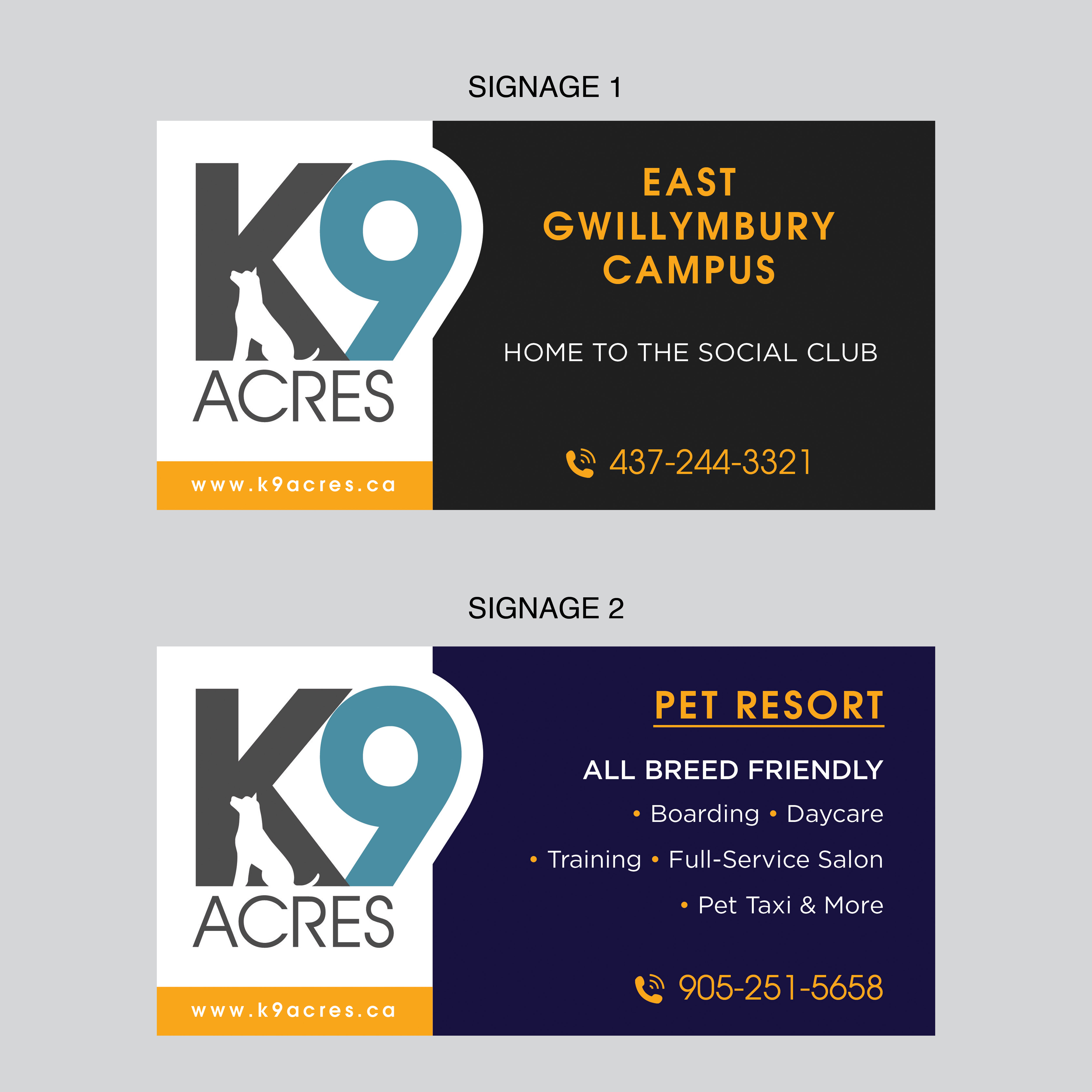 Elegant, Playful, Pet Care Signage Design for a Company by Jul-D ...