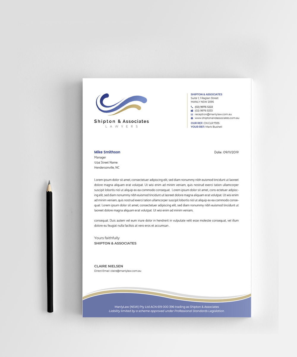 Law Firm Letterhead Design Arts Arts