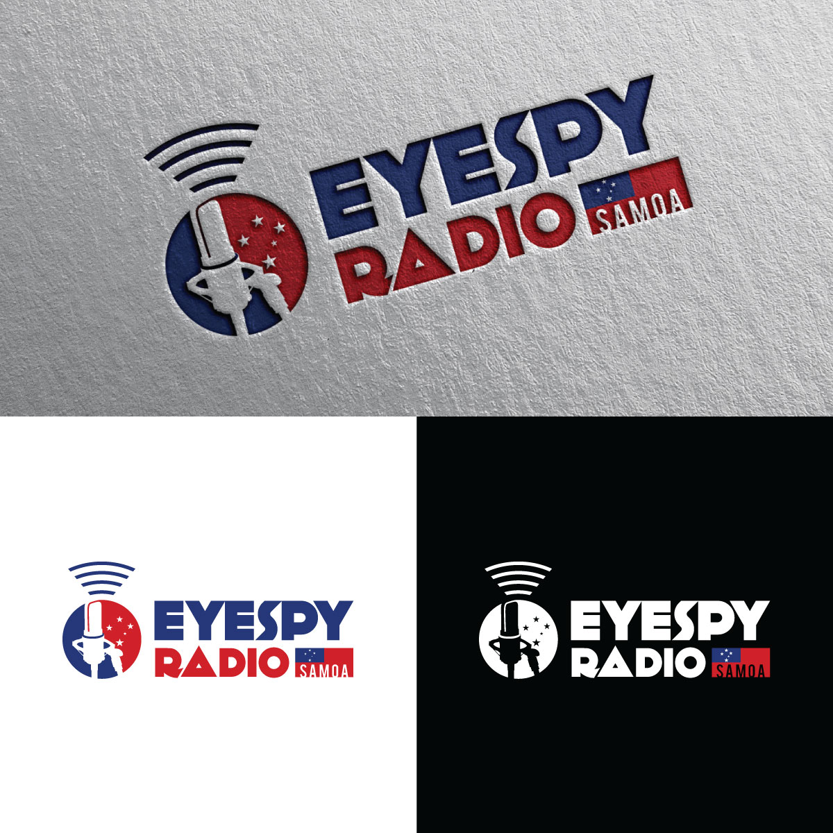 Serious, Upmarket, Radio Station Logo Design for Eyespy Radio Samoa by ...