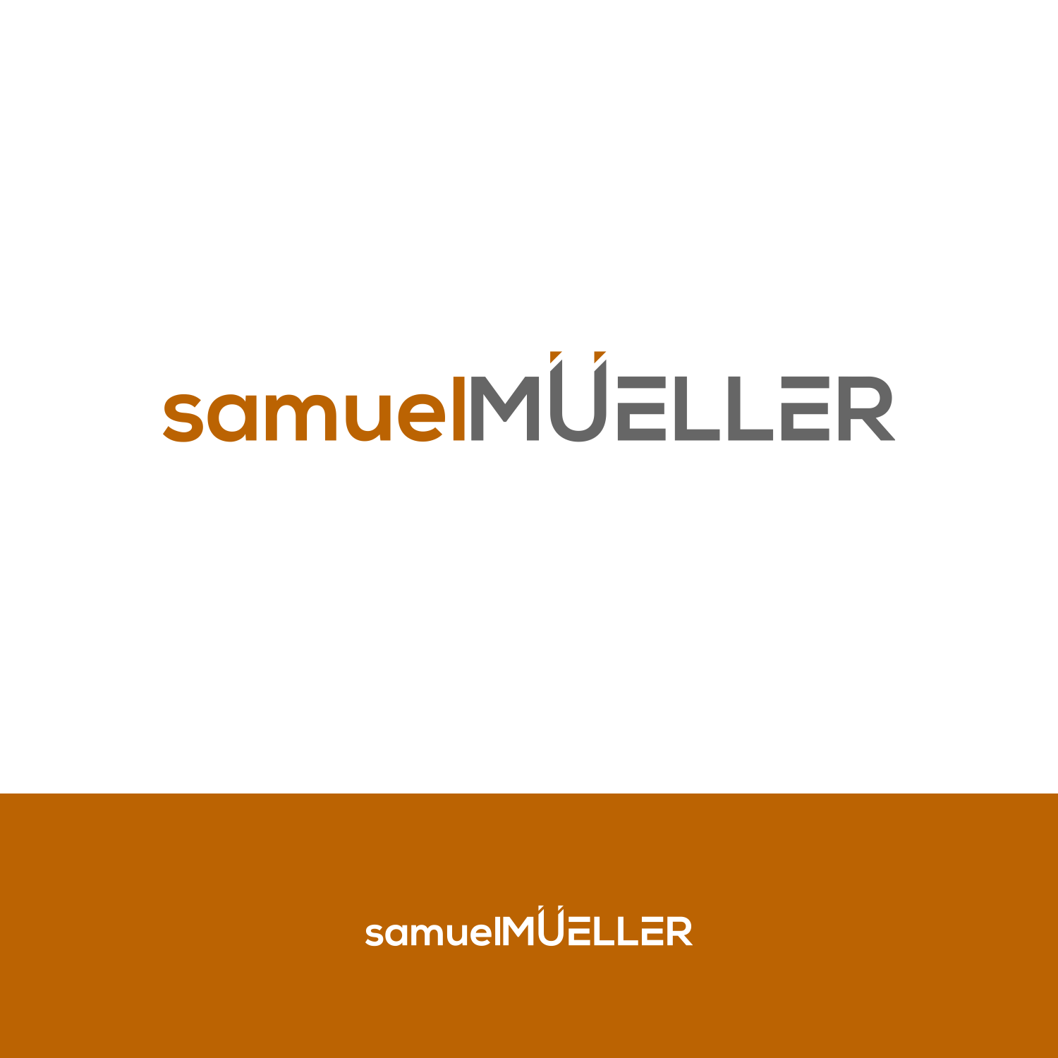 Logo Design for Samuel Mueller- two dots over the u (German) by as ...