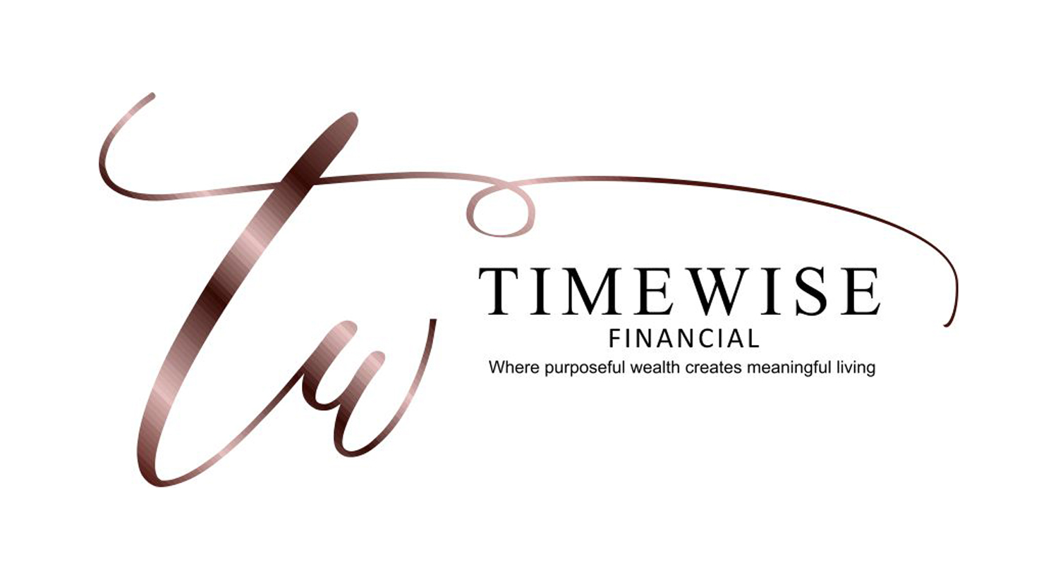 Logo Design for TimeWise Financial (and then tag line "Where purposeful ...