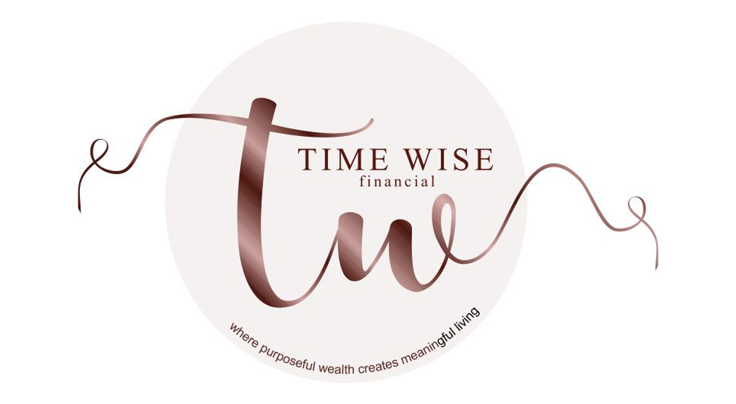 Logo Design for TimeWise Financial (and then tag line "Where purposeful ...