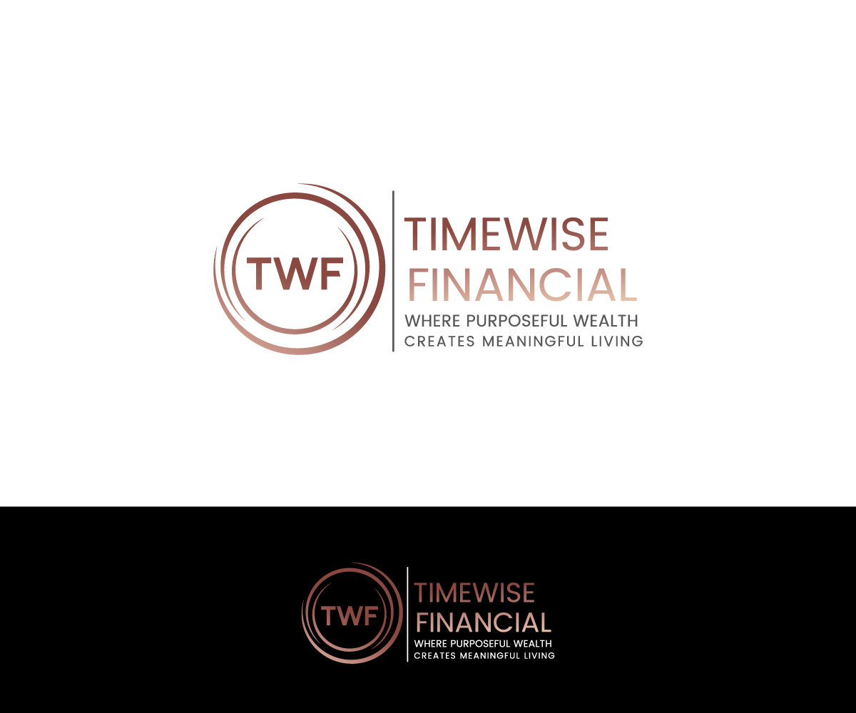 Logo Design for TimeWise Financial (and then tag line "Where purposeful ...