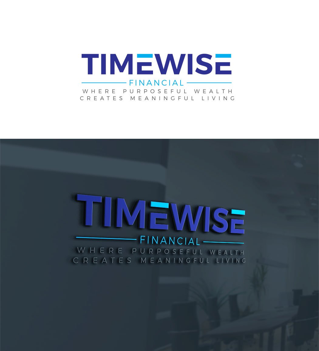 Logo Design for TimeWise Financial (and then tag line "Where purposeful ...