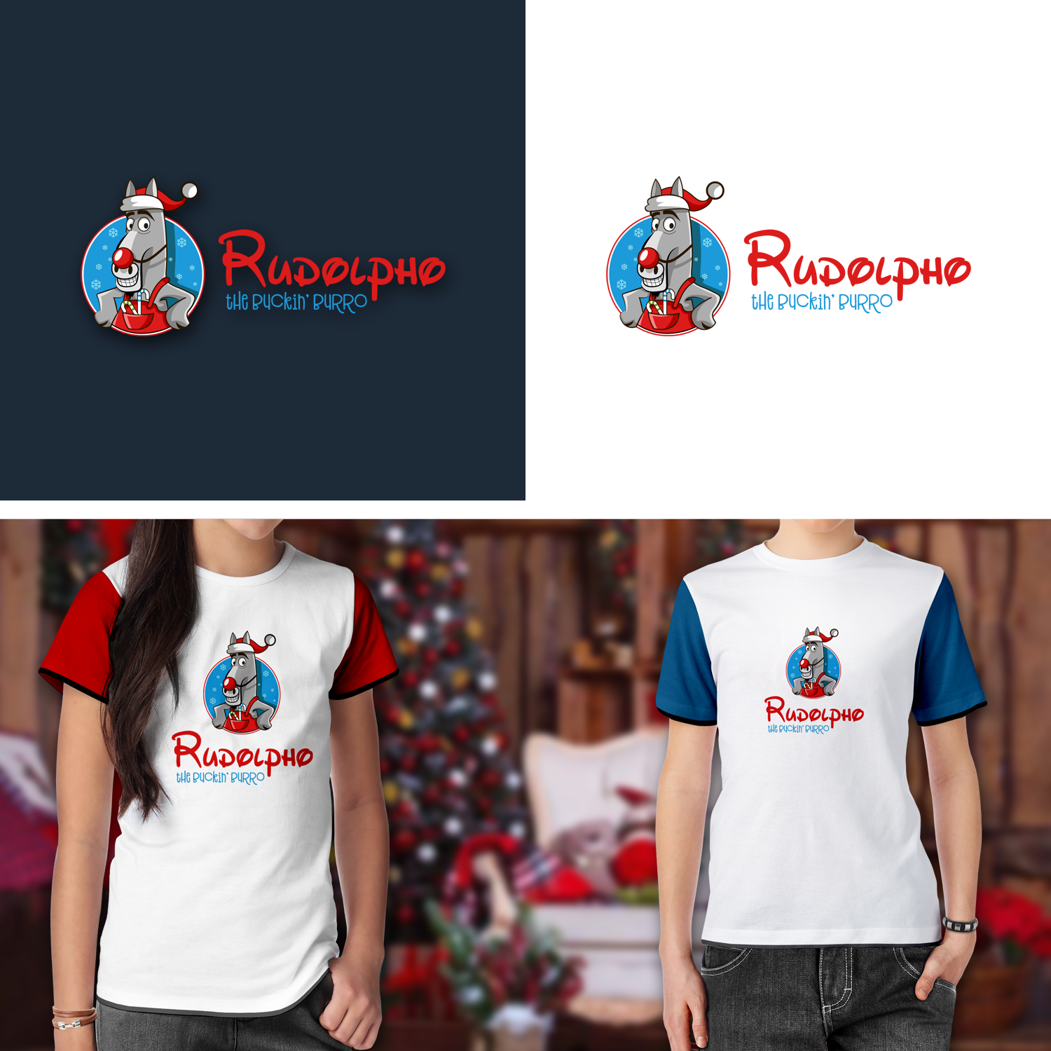 Playful, Personable Logo Design for Rudolpho the Buckin' Burro by ...
