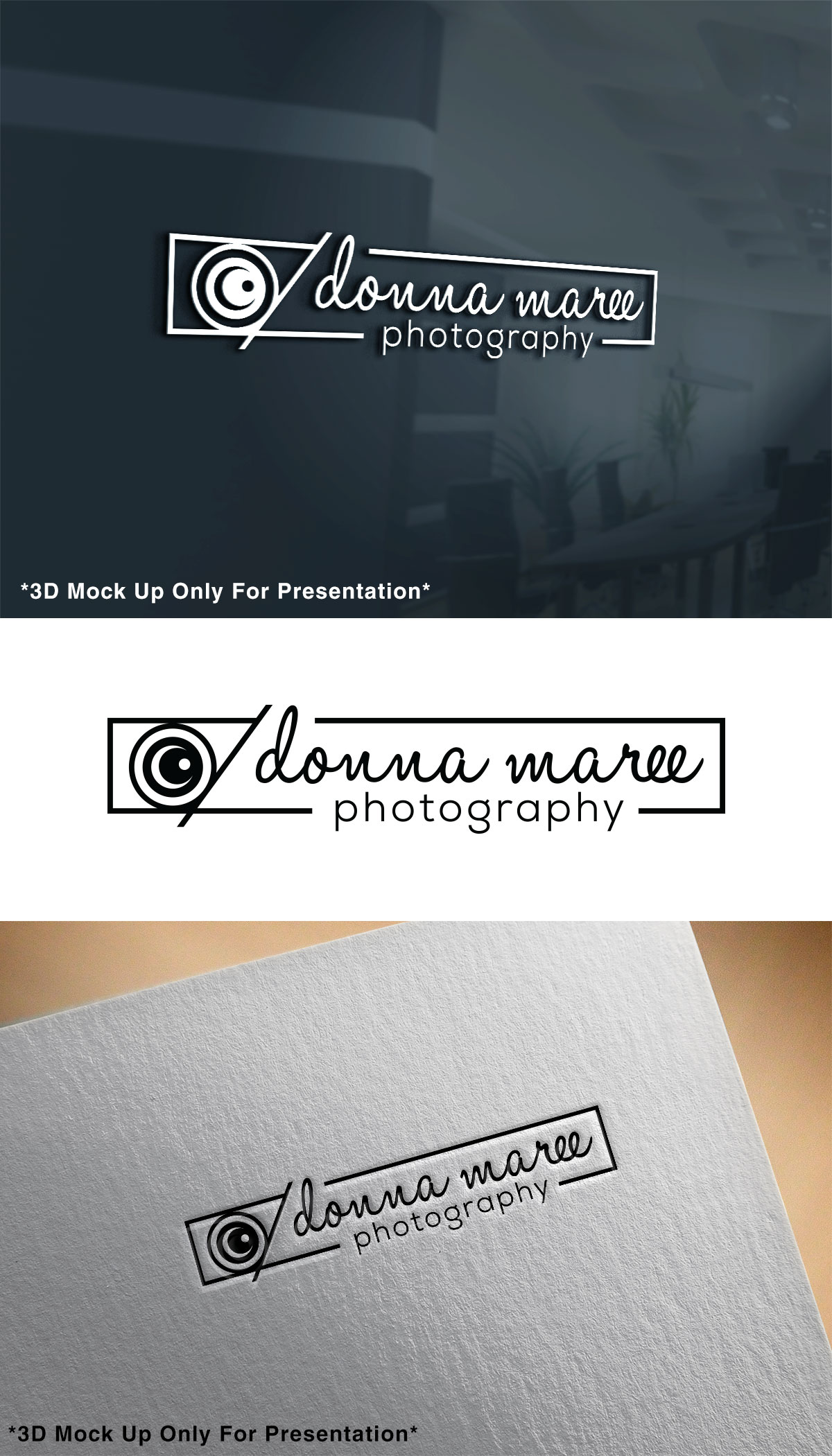 Bold, Modern Logo Design for donna maree photography by logograph ...