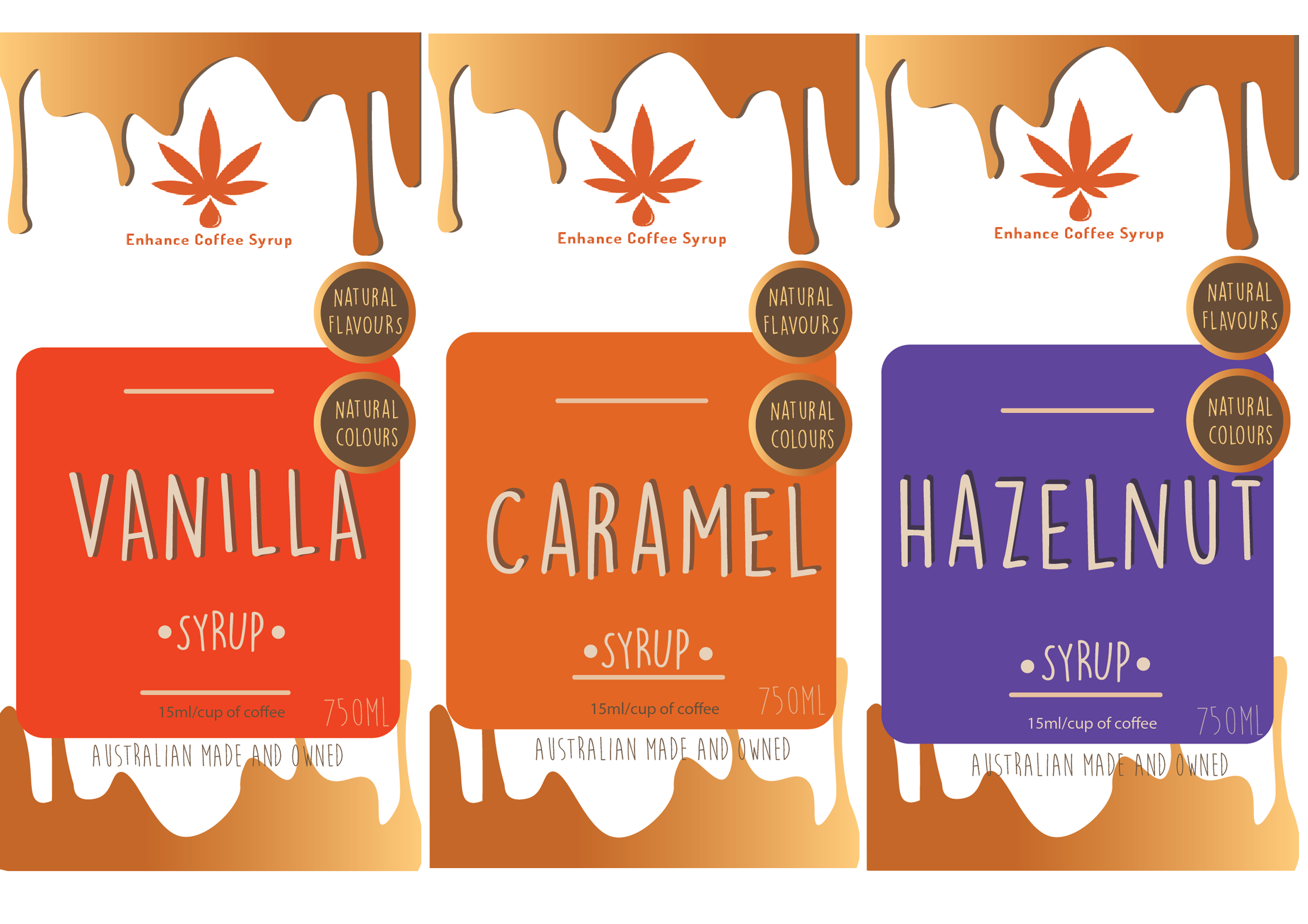 Modern, Personable Logo Design for Enhance Coffee Syrups Vanilla (or ...