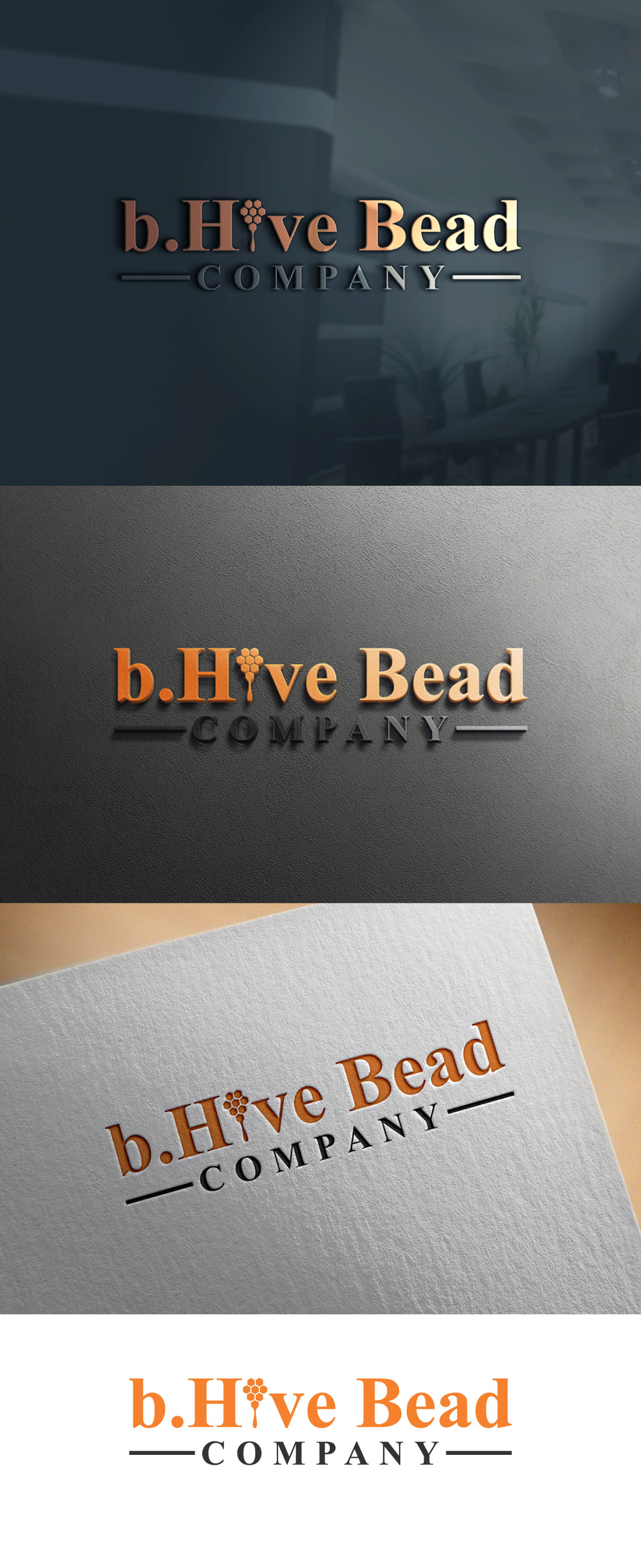 Upmarket, Elegant Logo Design for b.Hive Bead Company by stokes18 ...