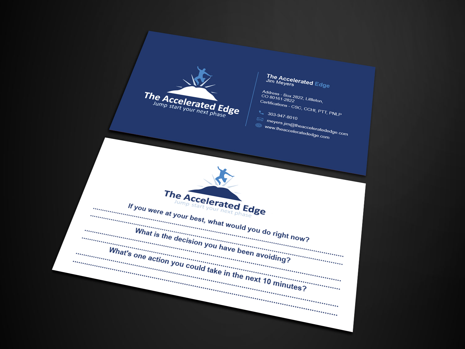 Colorful, Bold, Life Coaching Business Card Design for a Company by ...