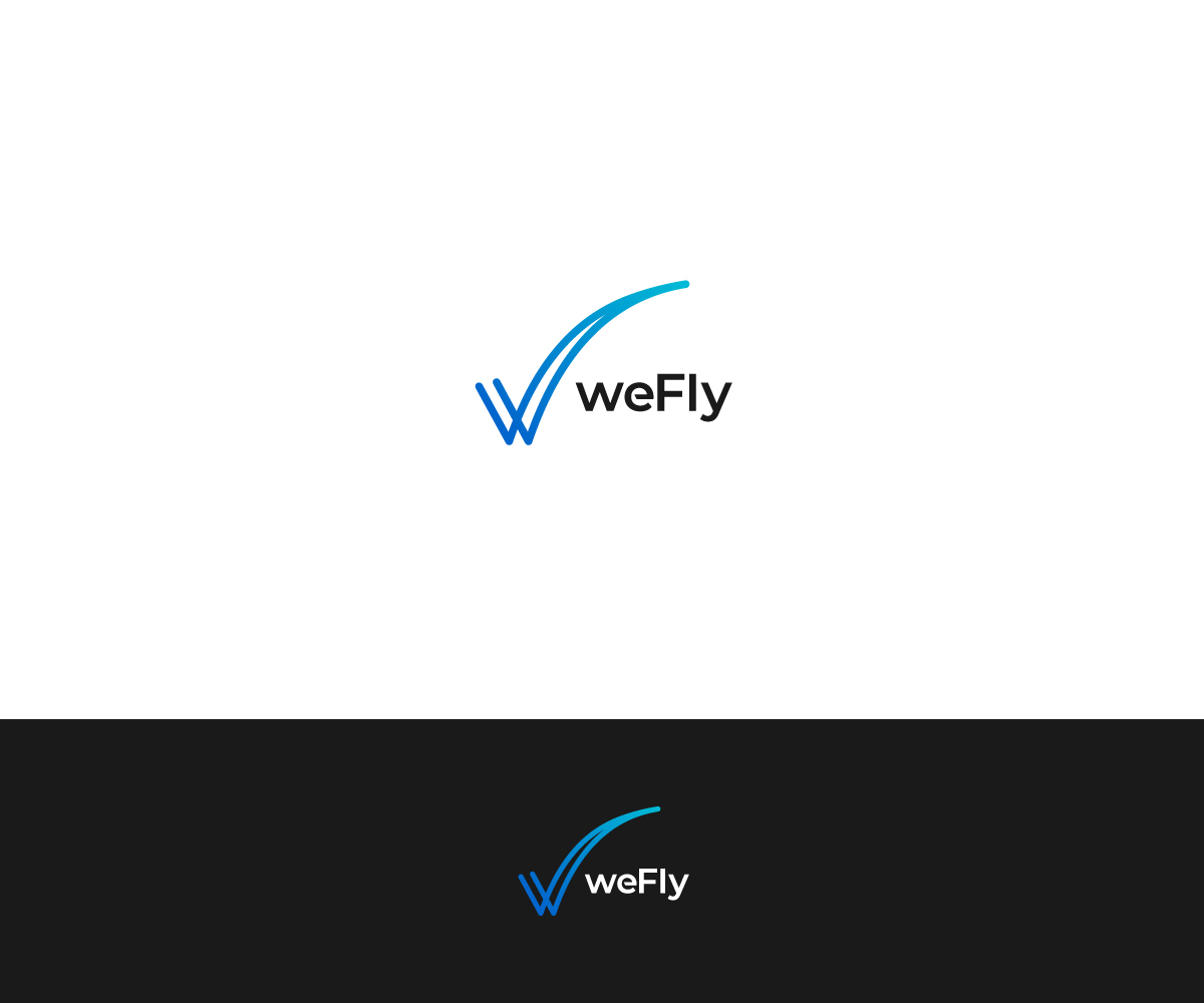 Elegant, Playful, Travel Industry Logo Design for "weFly" or "weFly ...