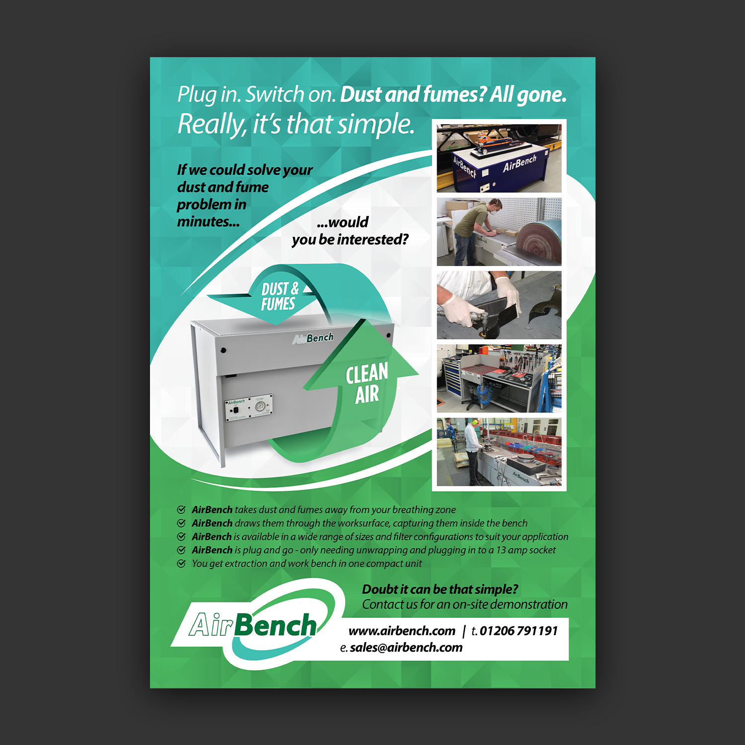 Bold, Modern, Manufacturing Flyer Design for a Company by Emmanuel ...