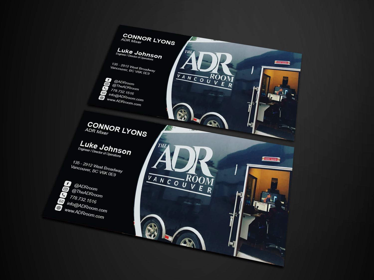 Masculine, Traditional, Television Production Business Card Design for ...